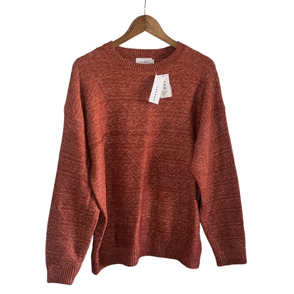 Topman | Sweaters | Topman Burnt Orange Crewneck Sweater | Poshmark